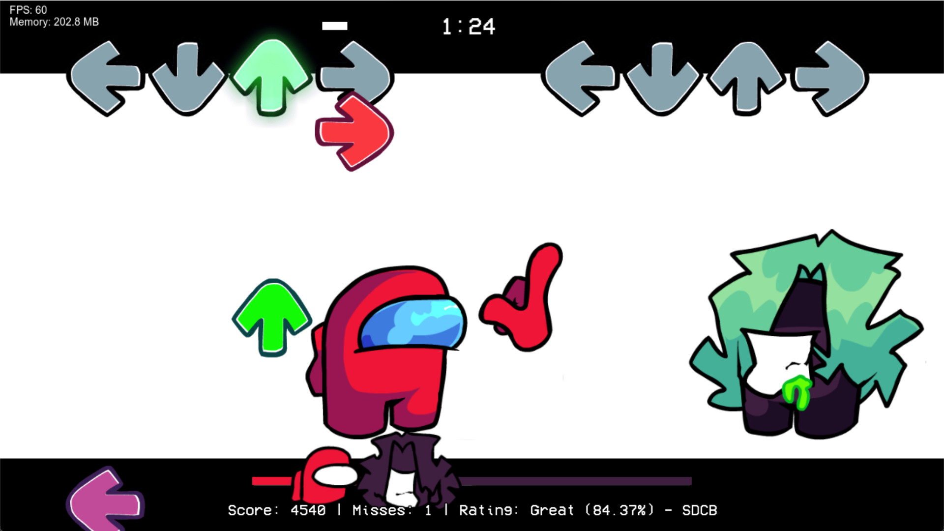 FNF One Shot Mod | Binej Yeah vs Red Crewmate [Friday Night Funkin'] [Mods]