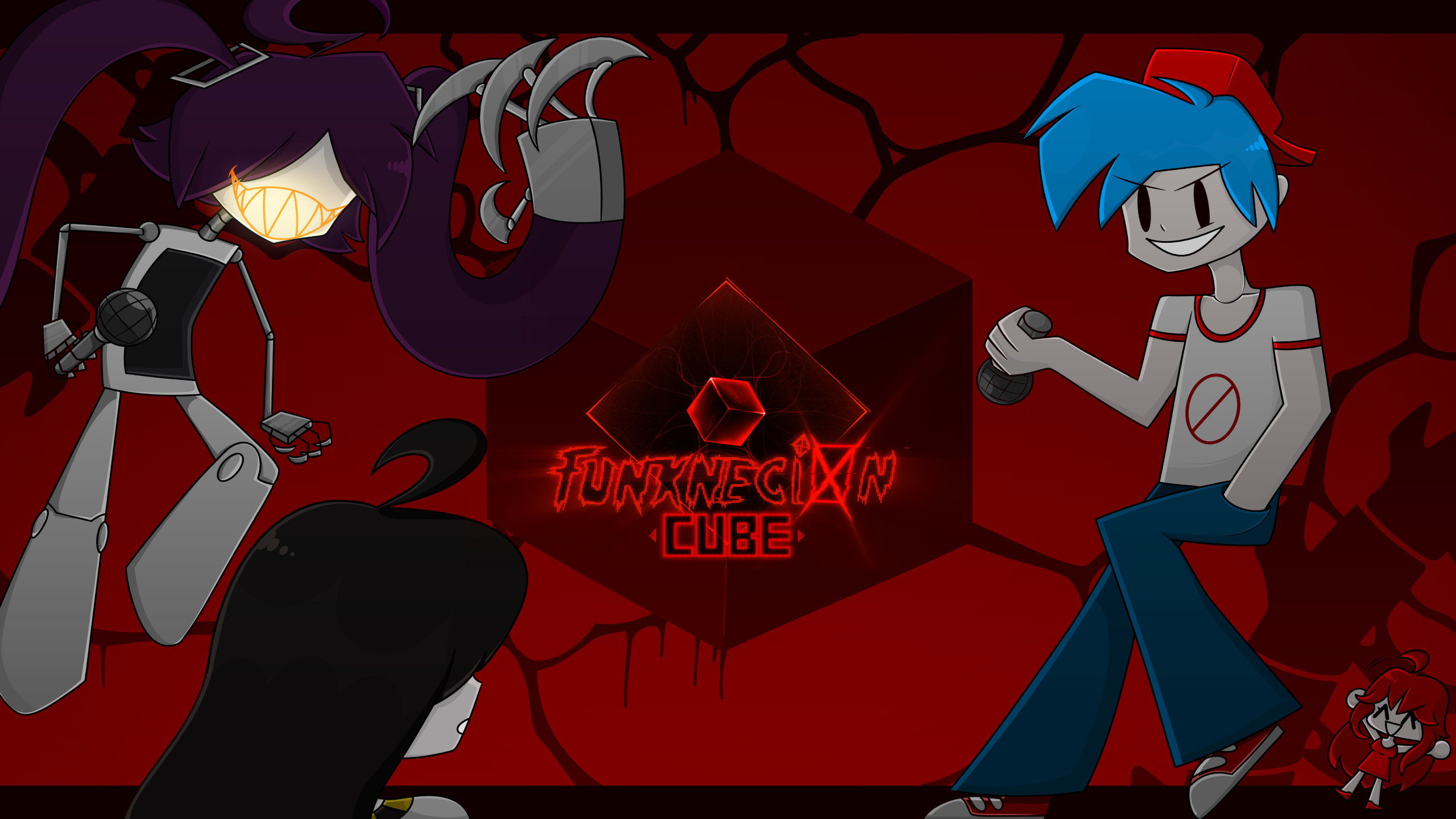 Funknecion Cube: Rebooted Mod for Friday Night Funkin' | FNF Mods