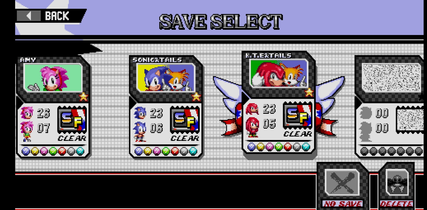 My 100% Save Data File (1.5) Mod for Sonic the Hedgehog Forever | S1F Mods