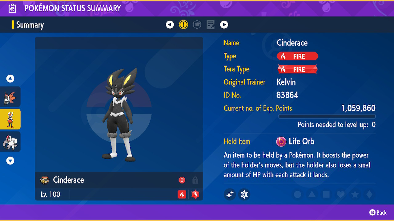 Black Shiny Cinderace Mod for Pokemon Scarlet & Violet | PKMN SV Mods