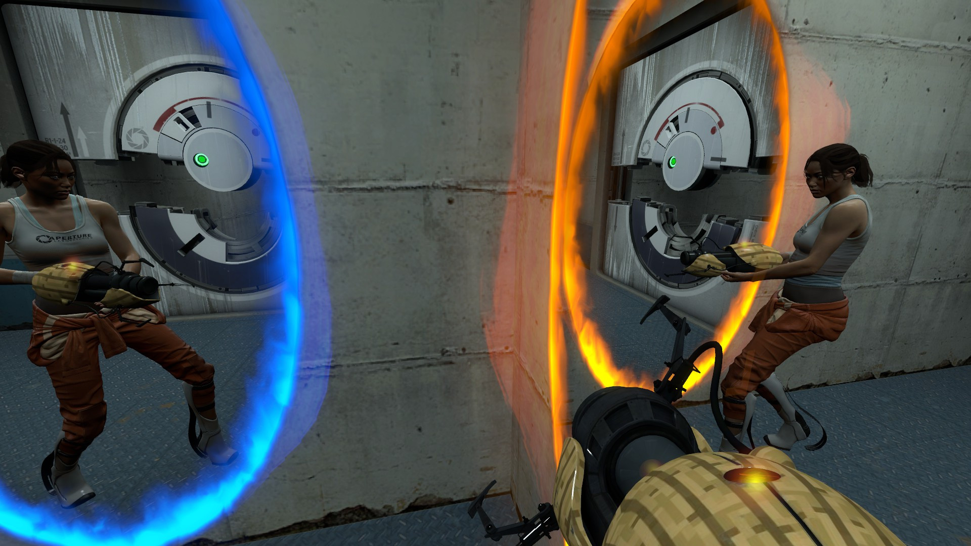 Minecraft Wood portal gun [Portal 2] [Mods]