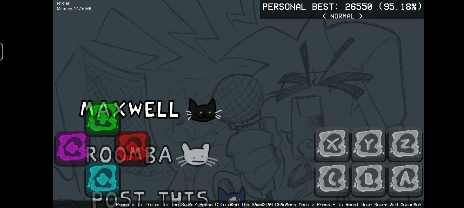 Totally an normal fnf mod (vs meme cat) Mod for Friday Night Funkin ...