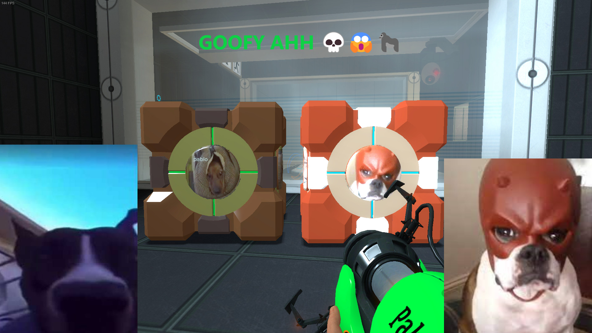Pablo and Bob Dogs Cube and Companion Cube [Portal] [Mods]