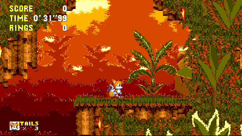 Angel Island with dark green palette(Mania Style) Mod for Sonic 3 A.I.R ...
