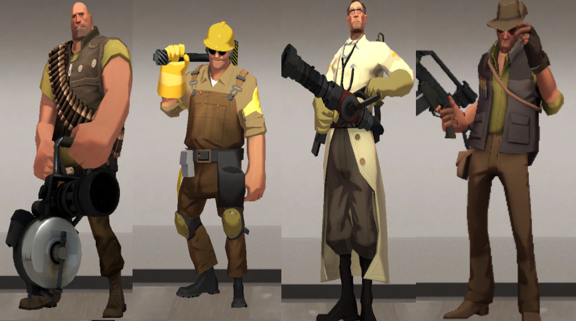 Grn and Ylw teams for PF2 [Pre-Fortress 2] [Mods]