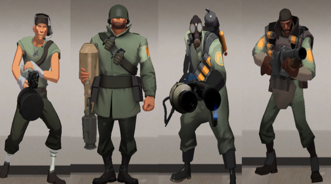 Grn and Ylw teams for PF2 [Pre-Fortress 2] [Mods]