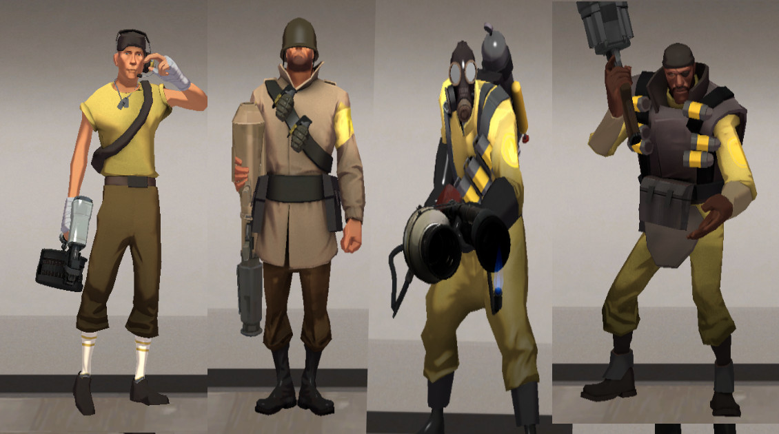 Grn and Ylw teams for PF2 [Pre-Fortress 2] [Mods]