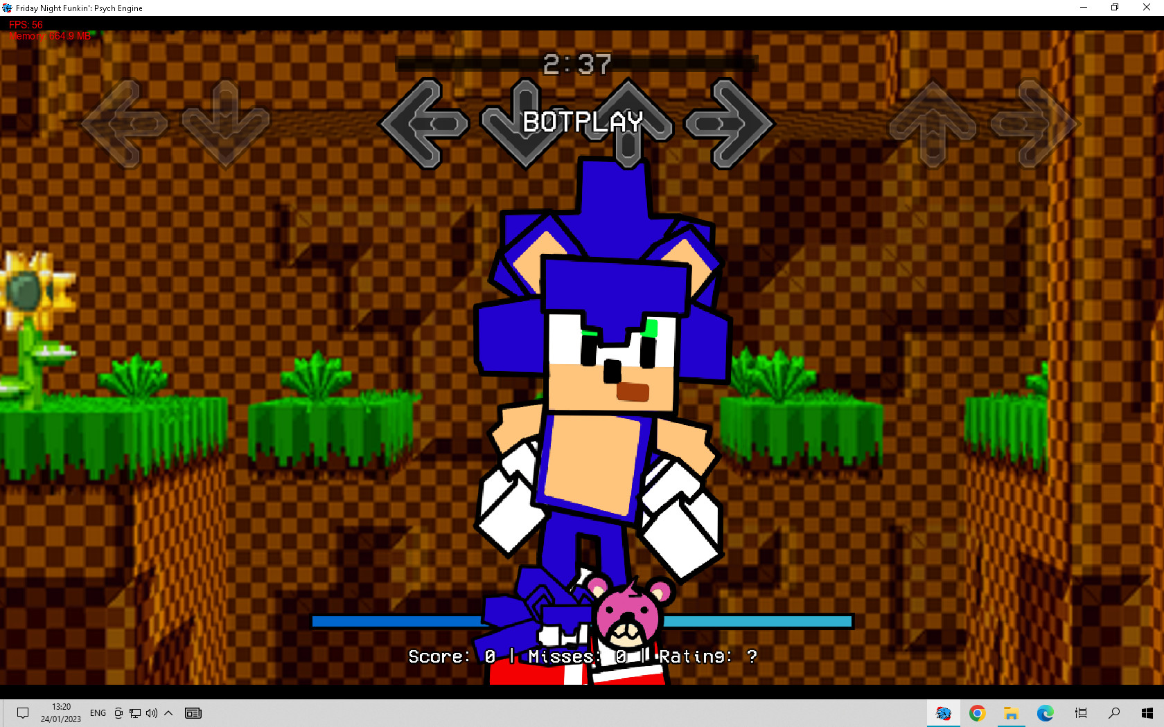 minecraft sonic sez Mod for Friday Night Funkin' | FNF Mods