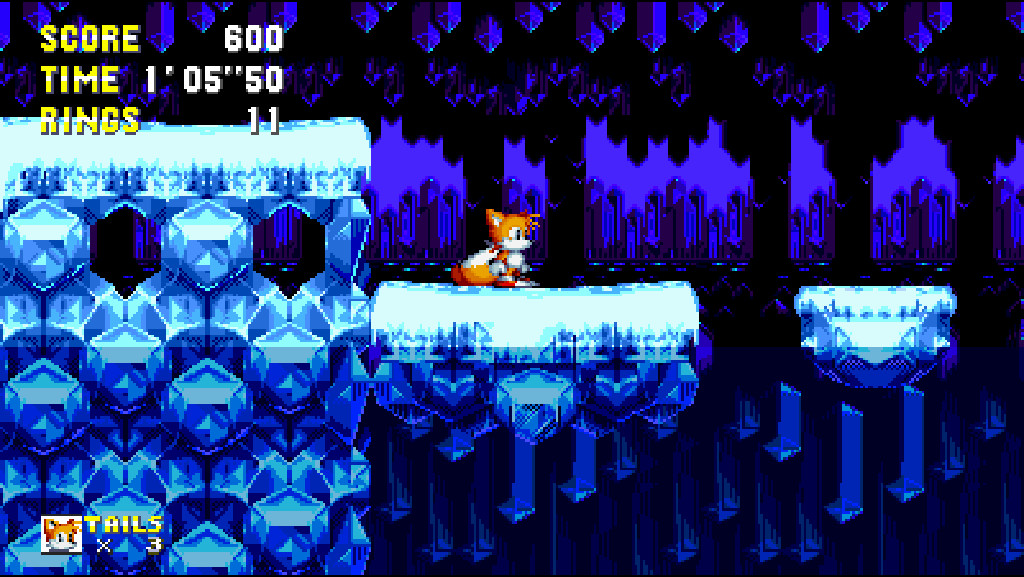 Ice Cap with lighter ice(Style Mania) Mod for Sonic 3 A.I.R. | S3AIR Mods