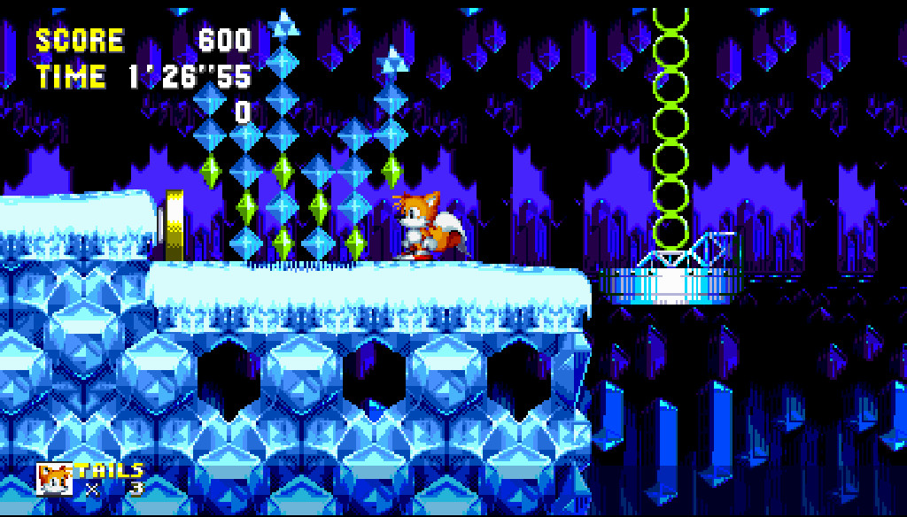 Ice Cap with lighter ice(Style Mania) Mod for Sonic 3 A.I.R. | S3AIR Mods
