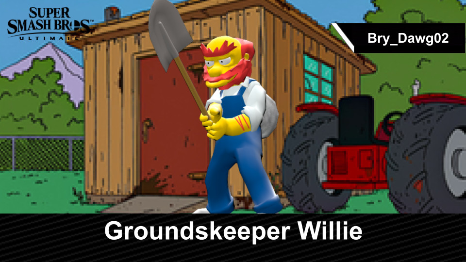 Groundskeeper Willie Mod for Super Smash Bros. Ultimate | SSBU Mods