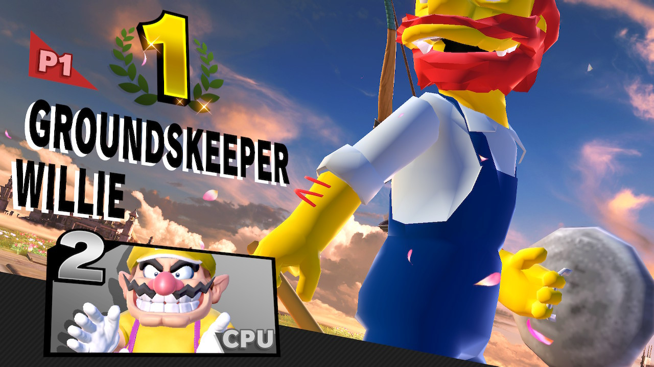 Groundskeeper Willie Mod for Super Smash Bros. Ultimate | SSBU Mods