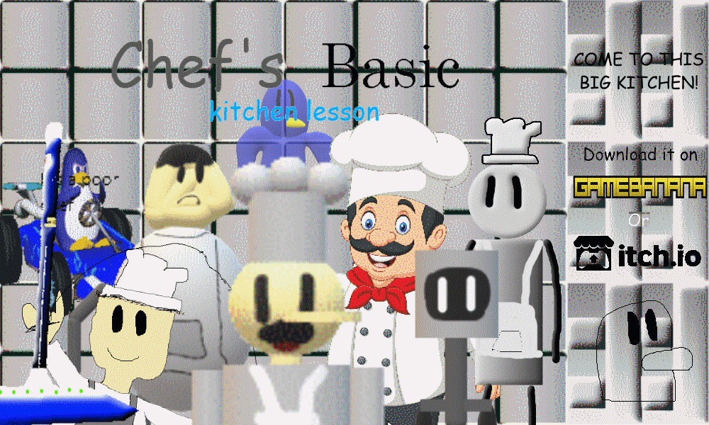Chef's Basic kitchen lesson Mod for Baldi's Basics | Baldi Mods