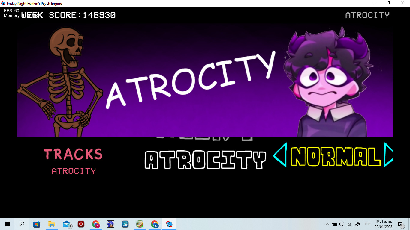 ATROCITY FNF MOD (RESKIN & RECHART) [Friday Night Funkin'] [Mods]