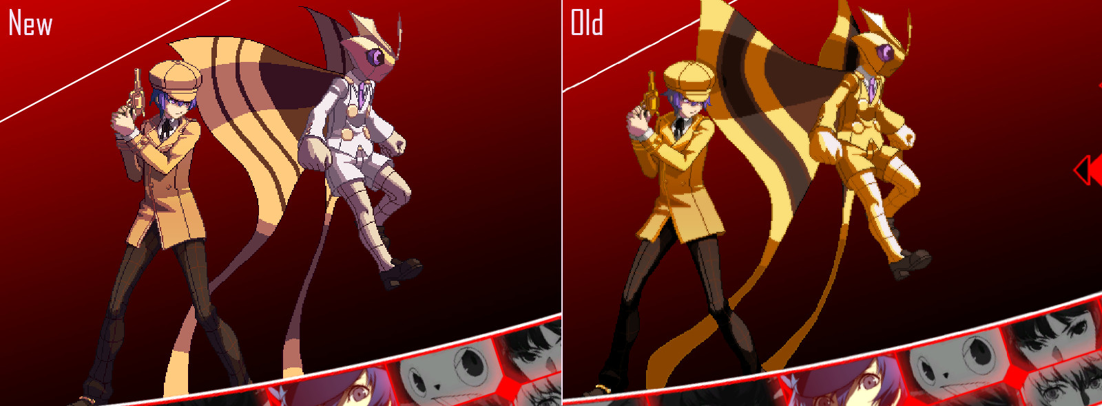 Golden Recolor Pack (Color 31) Mod for Persona 4 Arena Ultimax | P4AU Mods