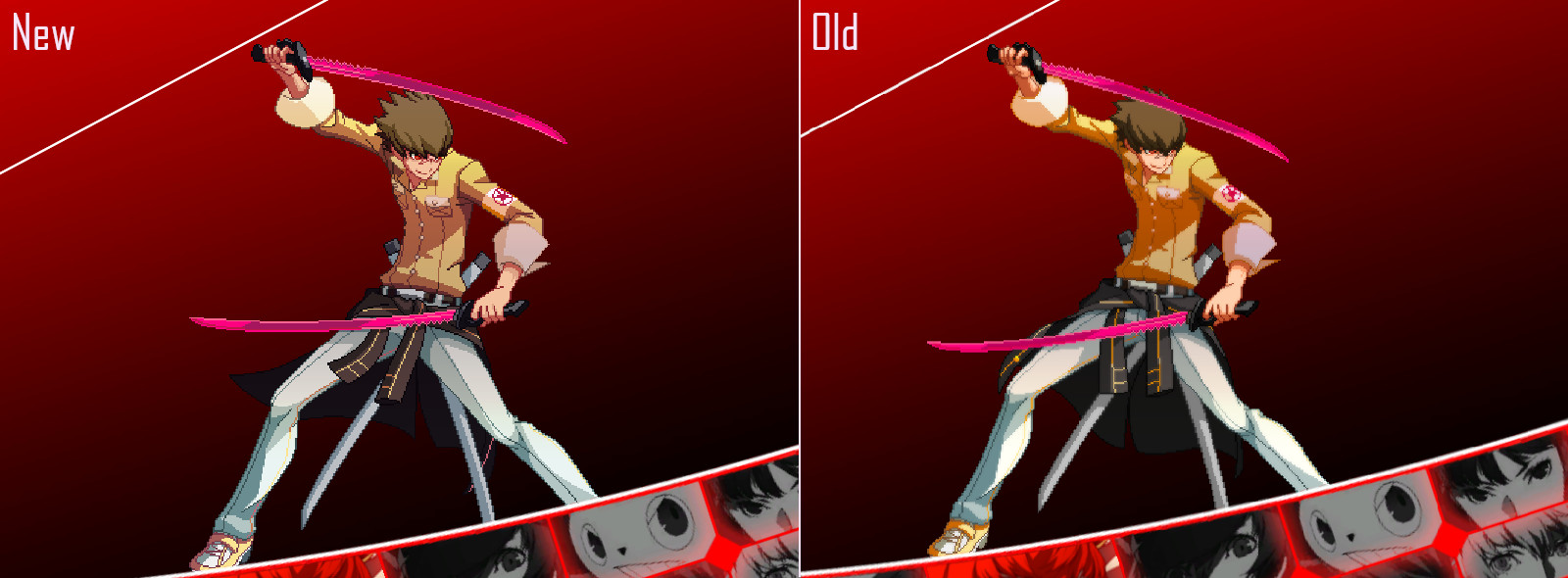 Golden Recolor Pack (Color 31) Mod for Persona 4 Arena Ultimax | P4AU Mods