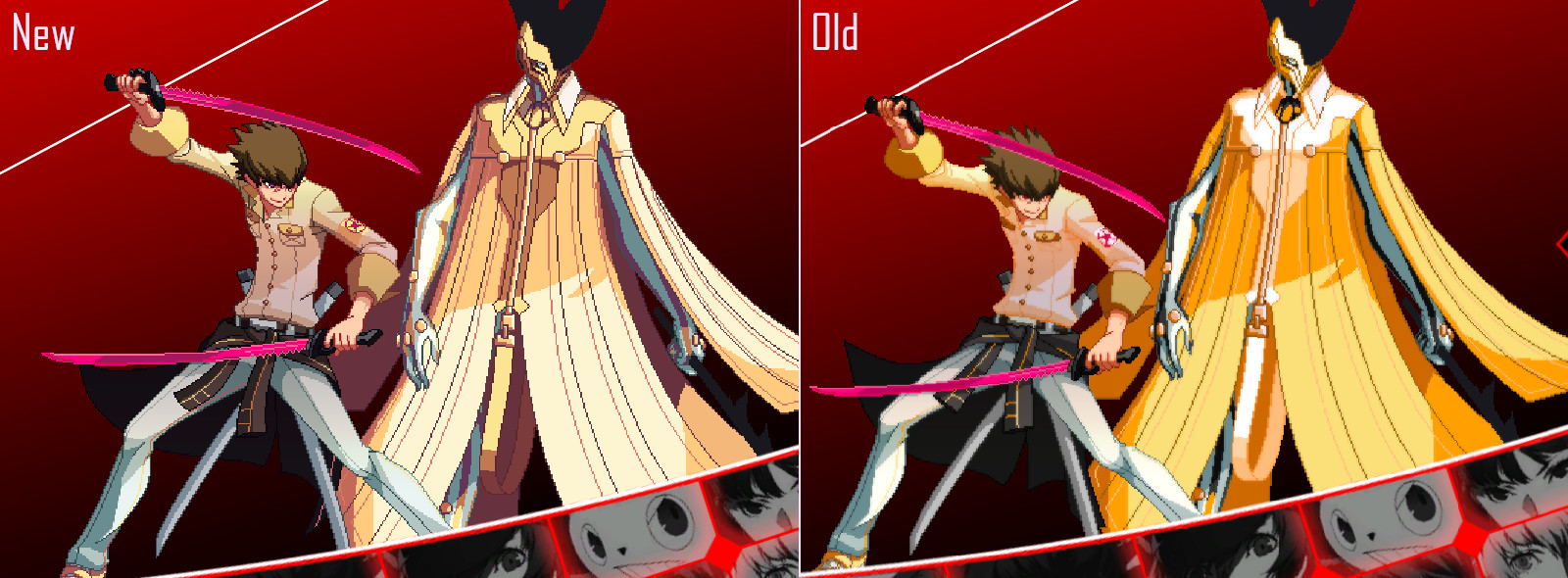 Golden Recolor Pack (Color 31) Mod for Persona 4 Arena Ultimax | P4AU Mods