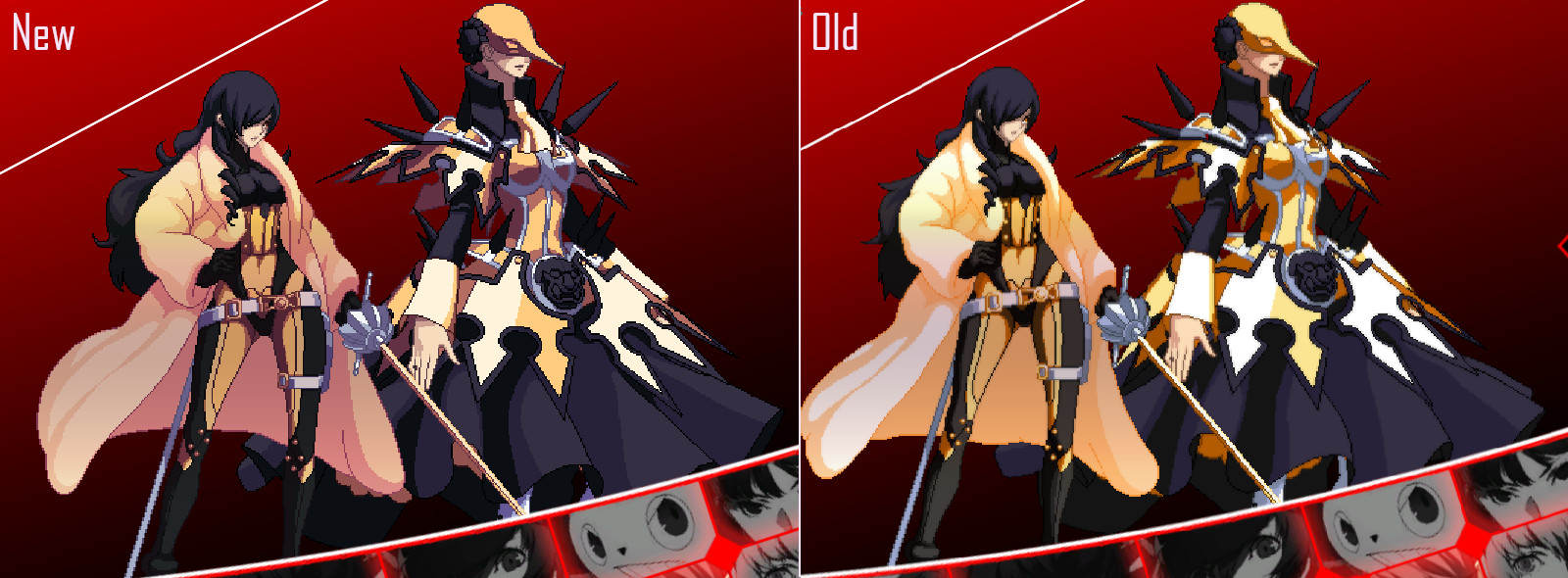 Golden Recolor Pack (Color 31) Mod for Persona 4 Arena Ultimax | P4AU Mods