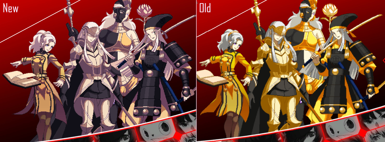 Golden Recolor Pack (Color 31) Mod for Persona 4 Arena Ultimax | P4AU Mods