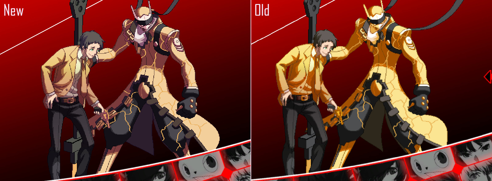 Golden Recolor Pack (Color 31) Mod for Persona 4 Arena Ultimax | P4AU Mods