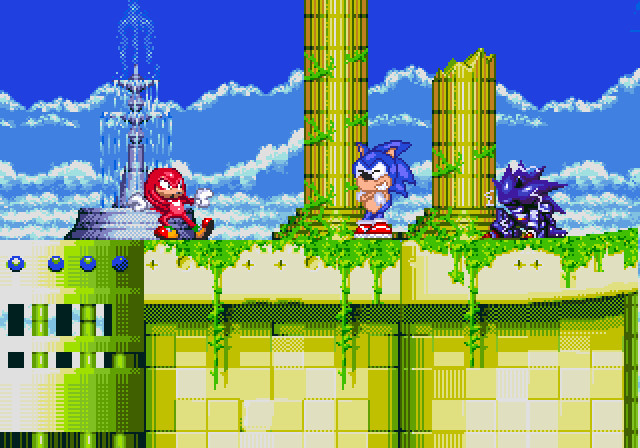 Pseudo Sonic over Mecha Sonic [Sonic 3 A.I.R.] [Mods]