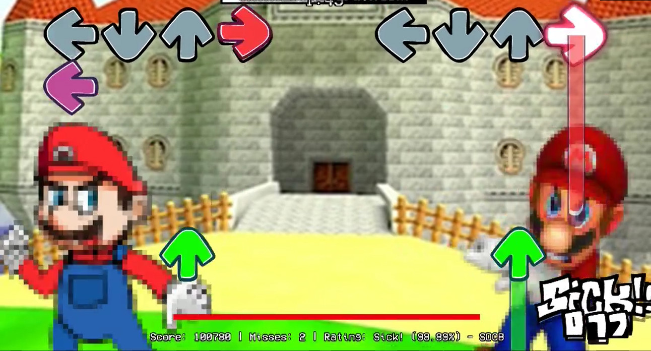 FNF(Mario vs Mario Movie)Copy-Me-Voice Mod for Friday Night Funkin ...