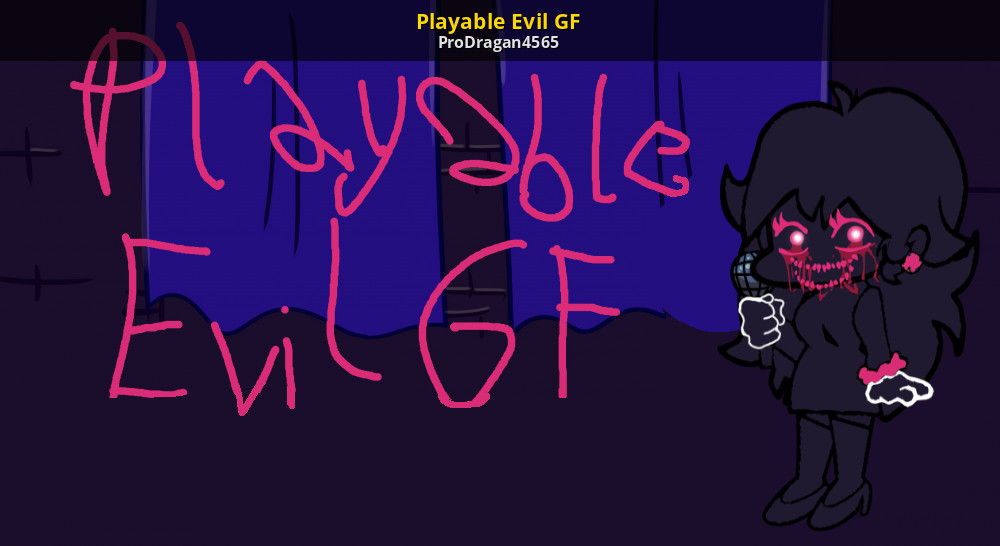 Playable Evil GF Mod for Friday Night Funkin' | FNF Mods