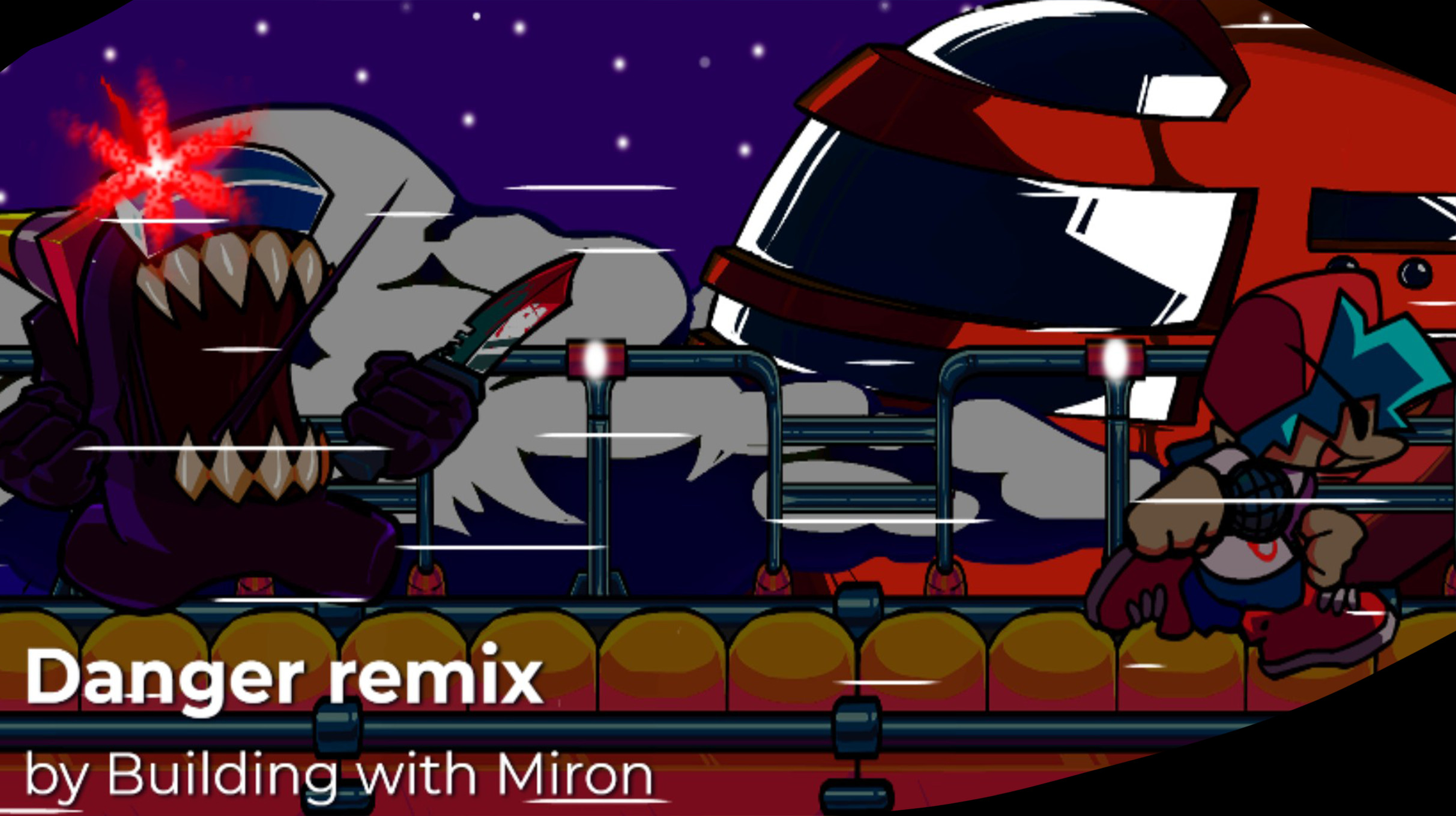 Danger remix at night!!! Mod for Friday Night Funkin' | FNF Mods