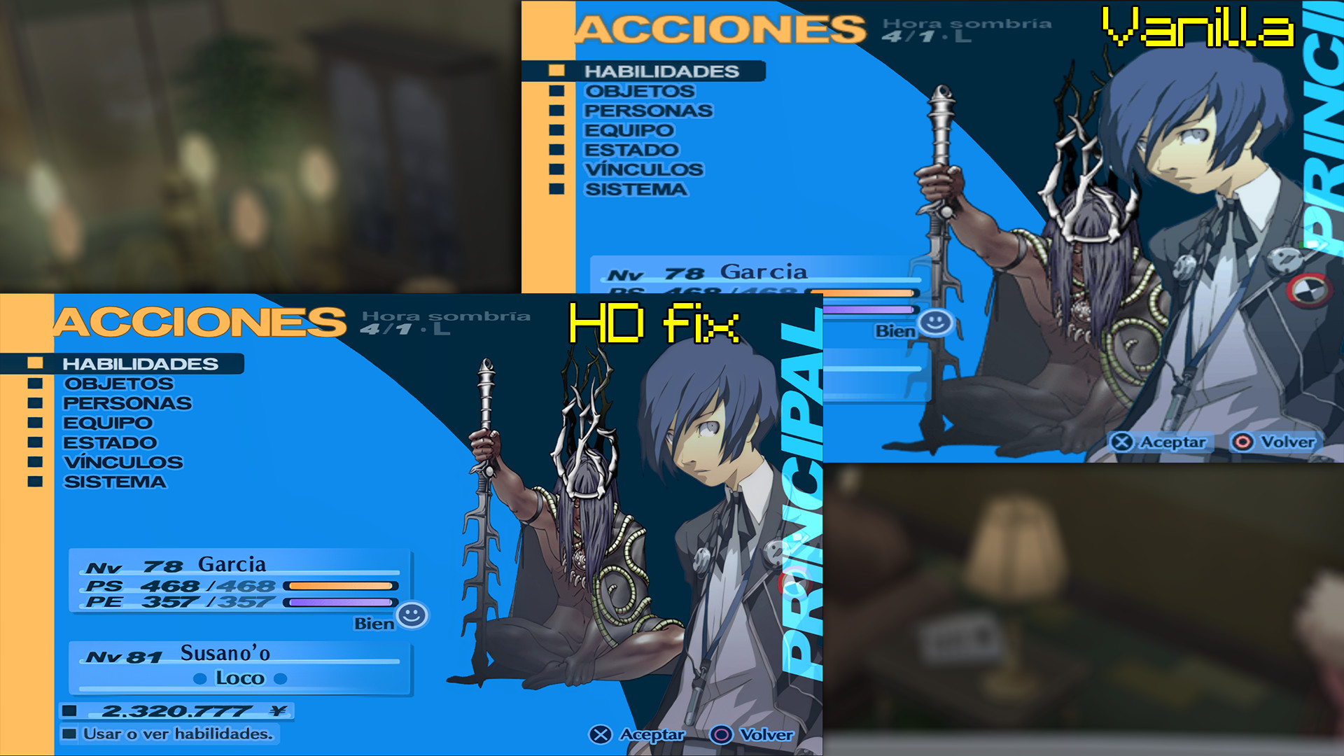 FIX Español for P3FES:HD Overhaul Project Mod for Persona 3 FES | P3FES Mods