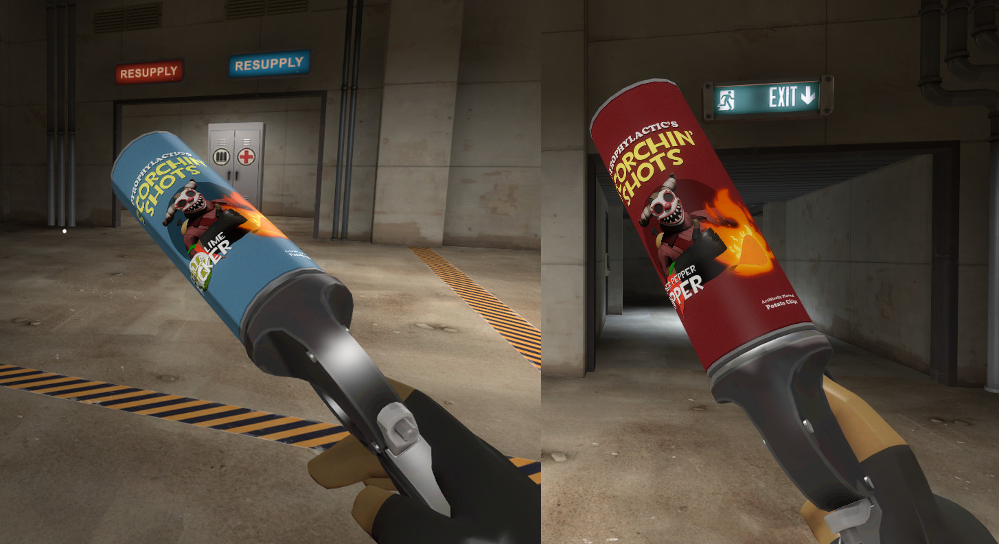 Scorchin' Shot Chips (Scorch Shot reskin) [Team Fortress 2] [Mods]