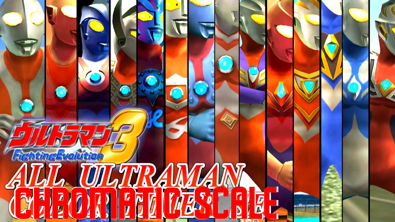 ULTRAMAN FE3/FER Chromatic Scale Collection Mod for Friday Night Funkin ...