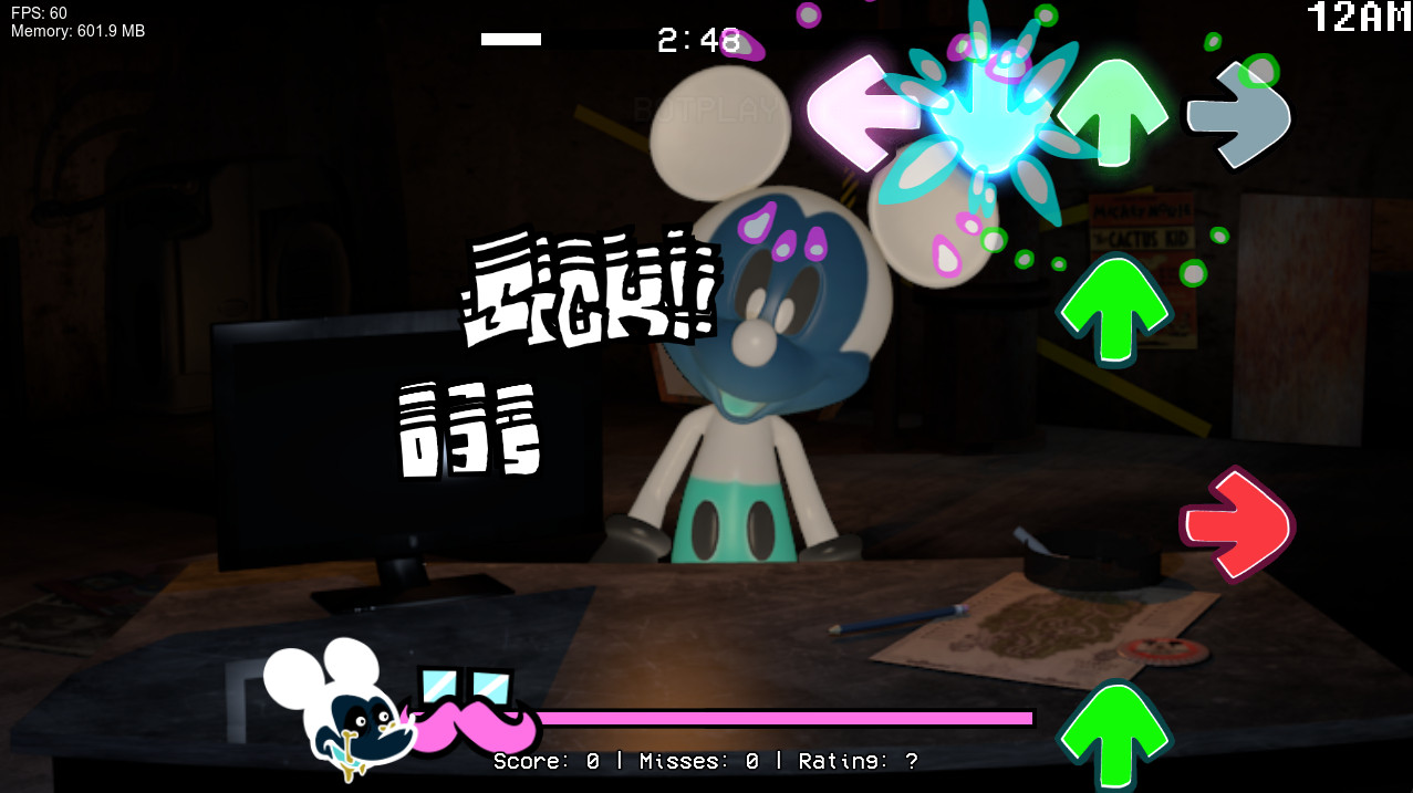 Playable Ourple Guy Bite FNaTI Mix Mod for Friday Night Funkin' | FNF Mods