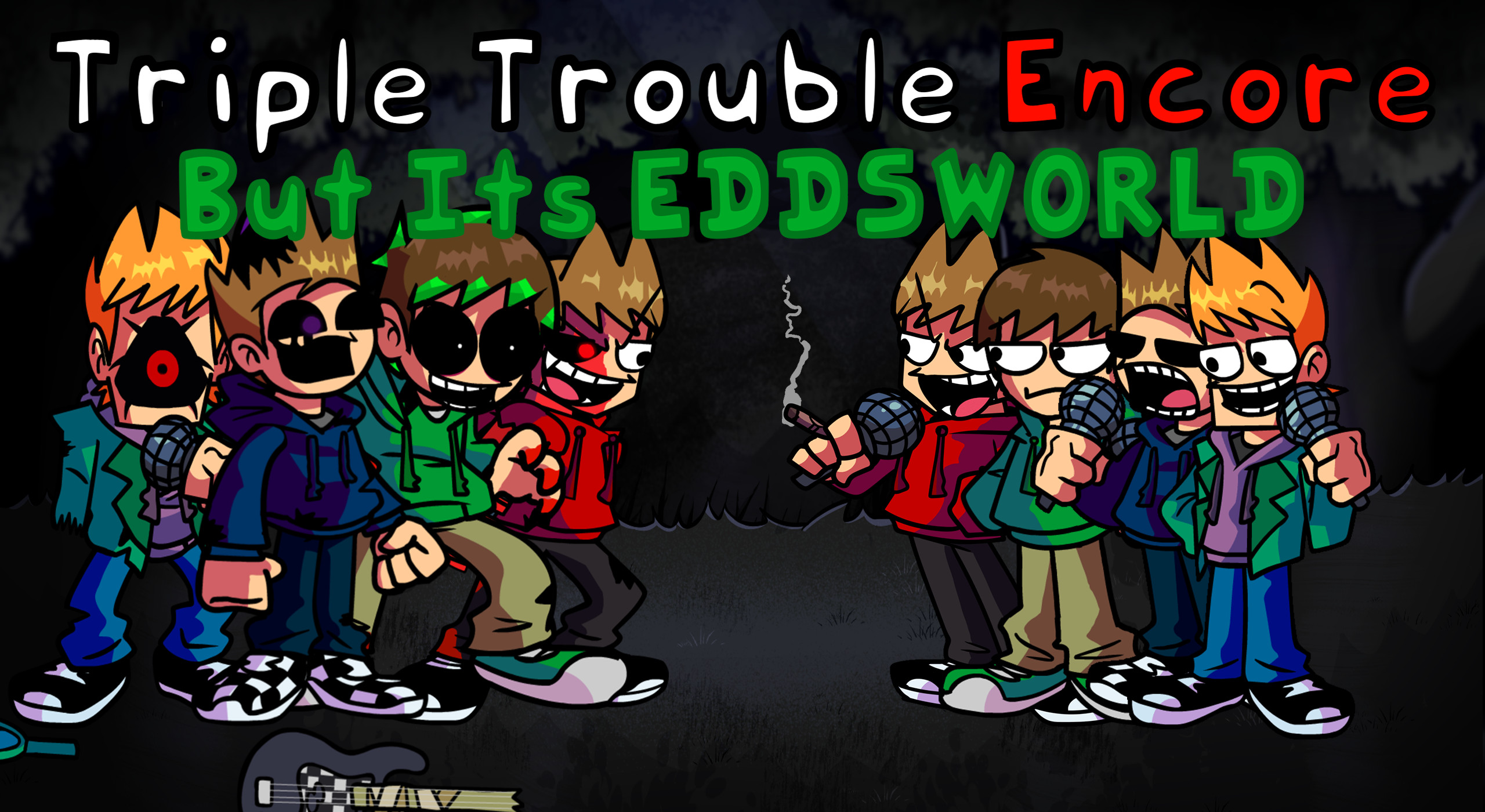 Triple Trouble Encore But Its EDDSWORLD Mod for Friday Night Funkin ...