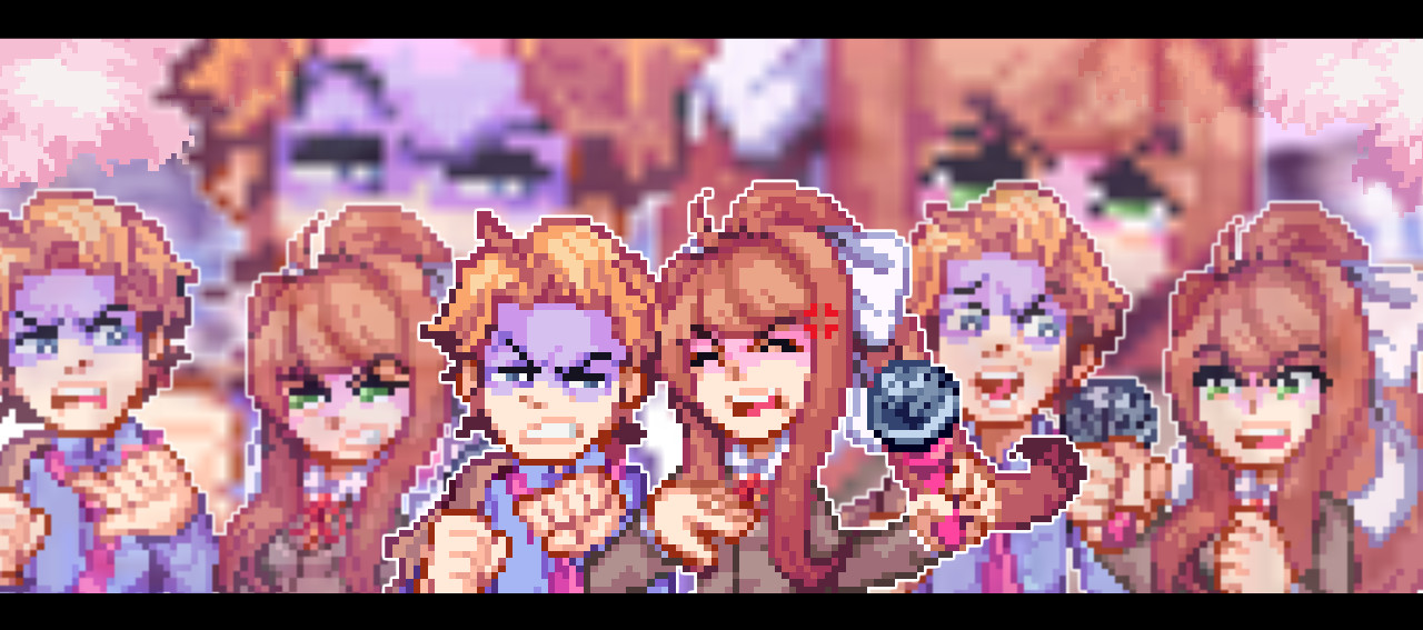 DUET Reanimated (Monika&Senpai) [Friday Night Funkin'] [Mods]