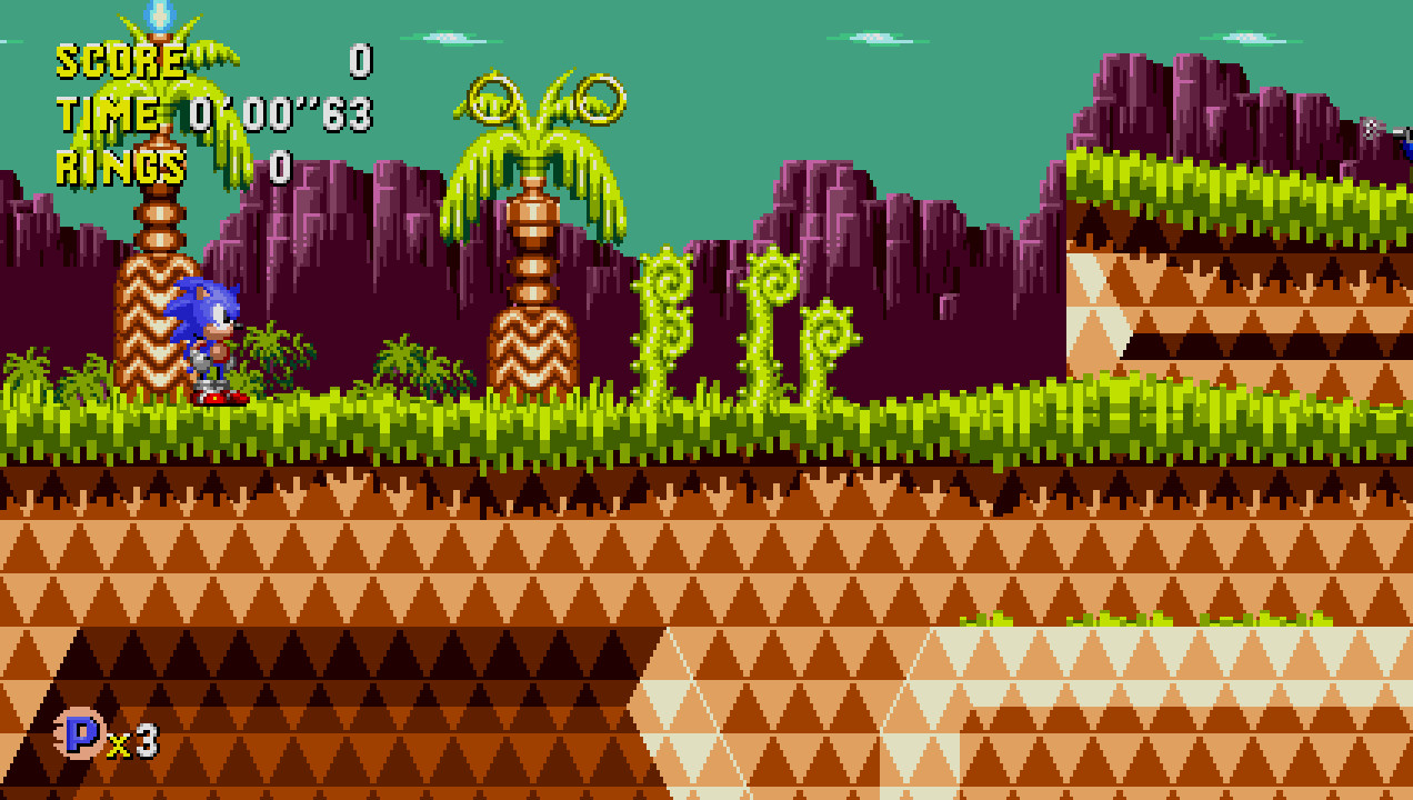 0.02 Palmtree Panic Past Palette Mod for Sonic CD (2011) | SCD Mods