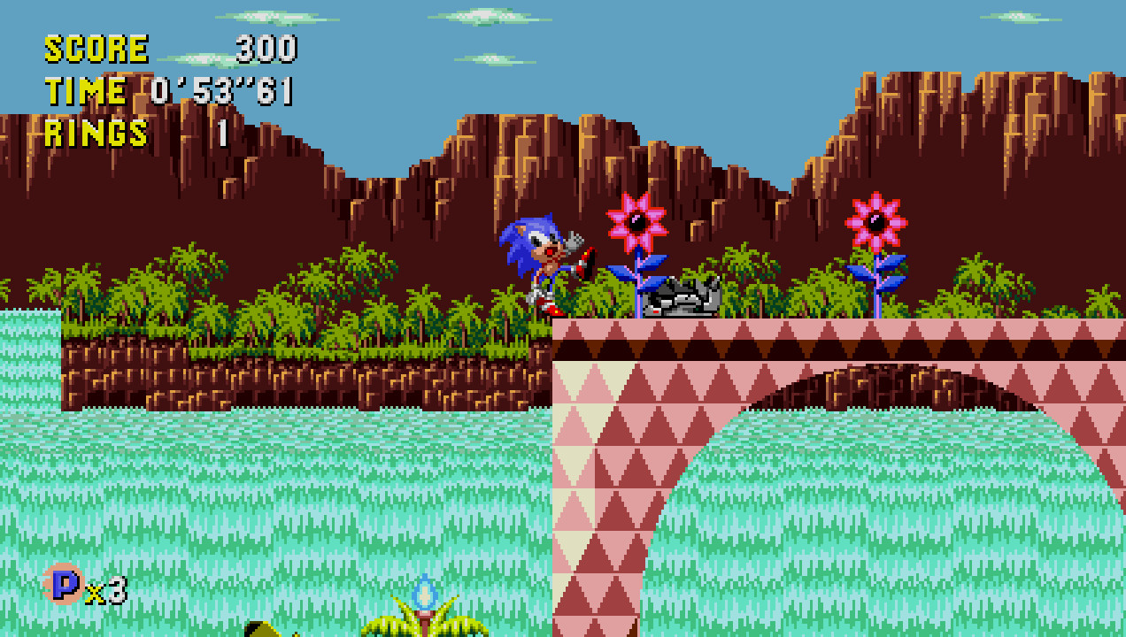 0.02 Palmtree Panic Past Palette Mod for Sonic CD (2011) | SCD Mods