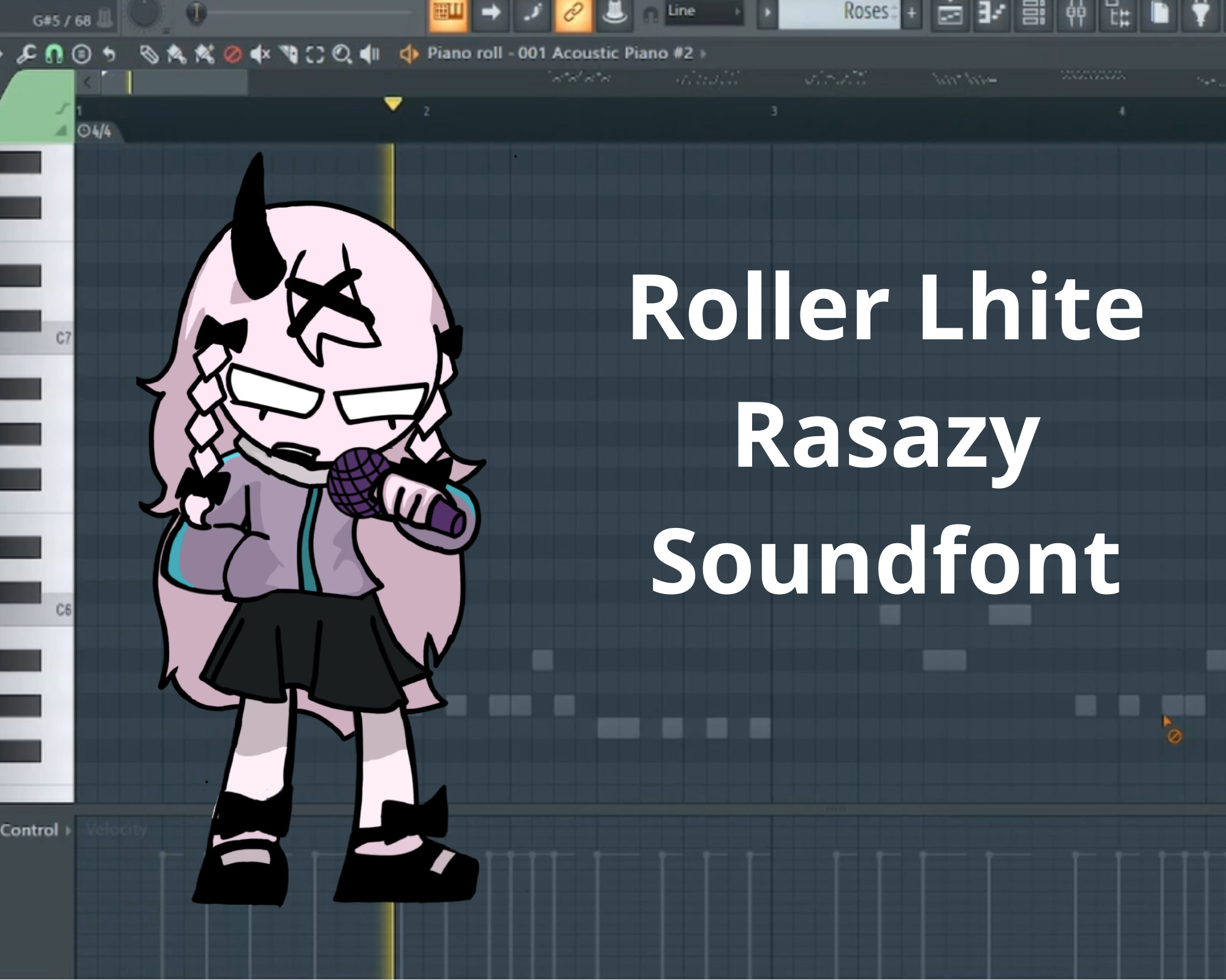 Roller Lhite's Rasazy Soundfont By Andrew.Brawlart Mod for Friday Night ...