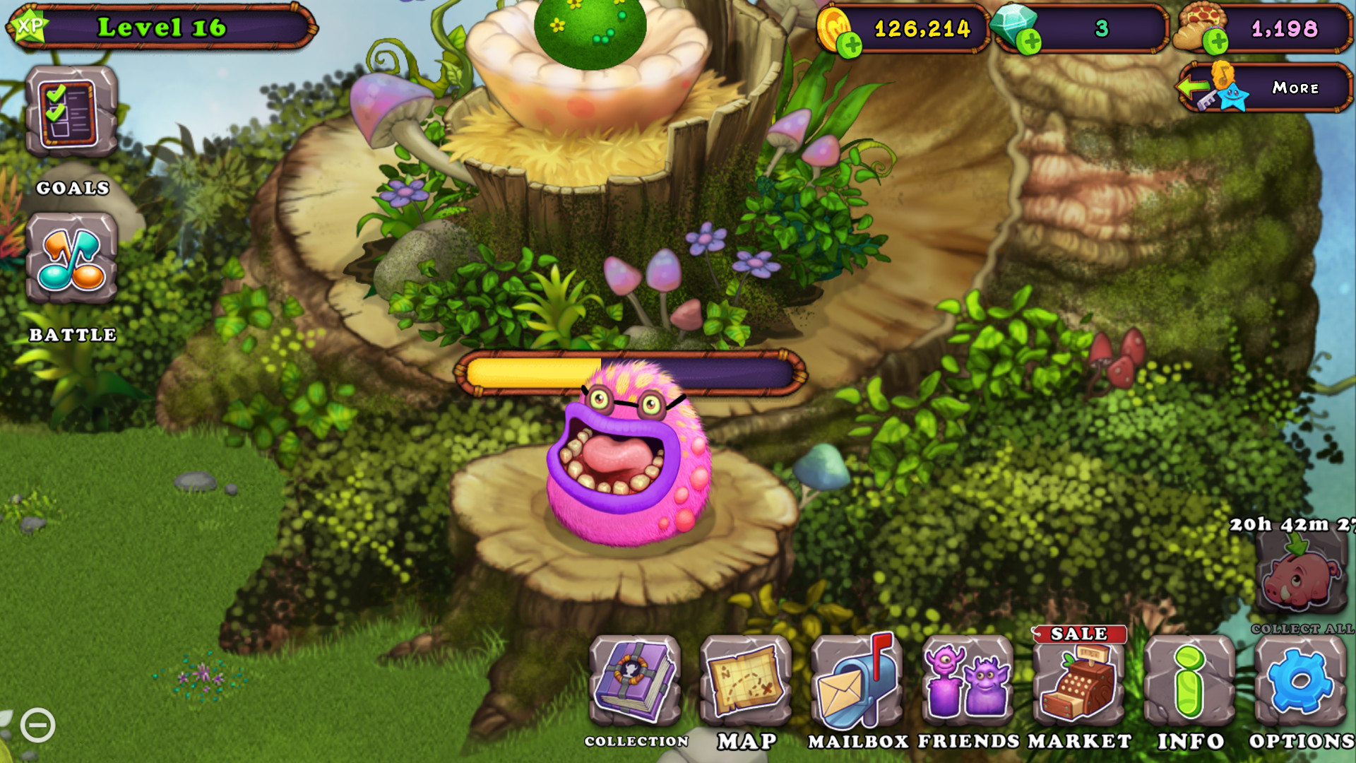 Maw with eyes + glasses [My Singing Monsters] [Mods]