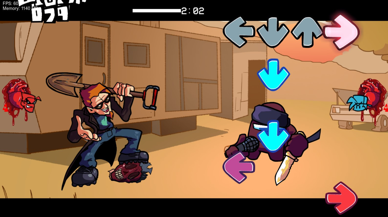 Playable Maroon Impostor Mod for Friday Night Funkin' | FNF Mods