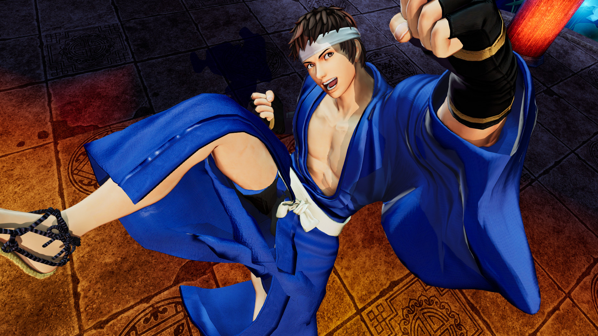 Manga Shingo + Blue Flames Mod for The King of Fighters XV | KoFXV Mods