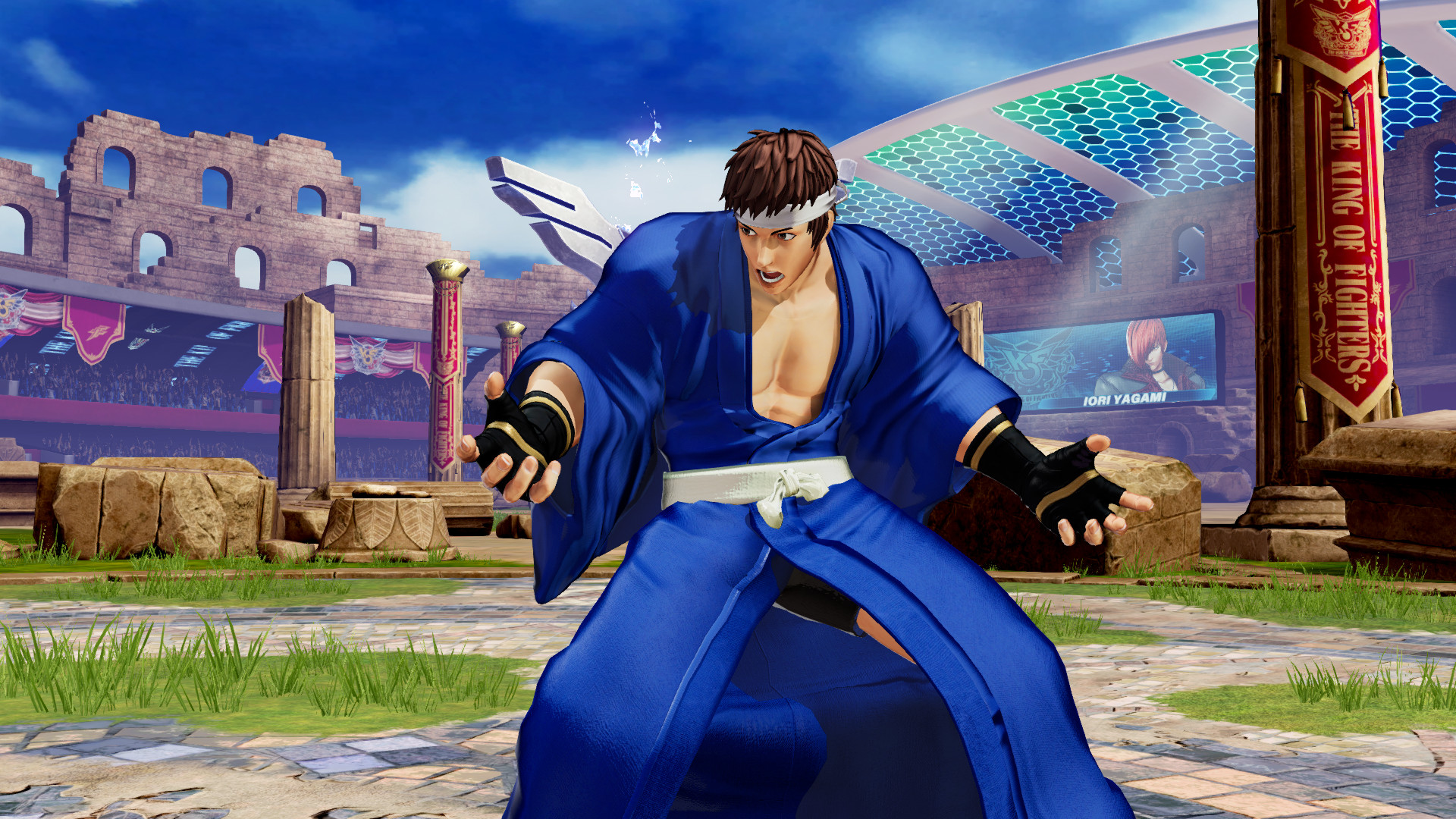 Manga Shingo + Blue Flames Mod for The King of Fighters XV | KoFXV Mods