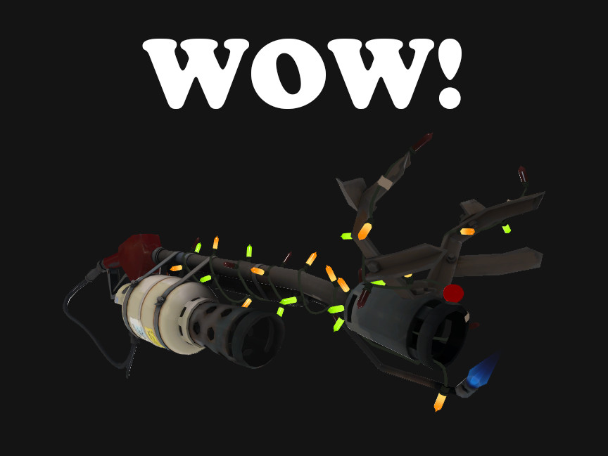 Xmas Backburner Horns for the xmas Flamethrower [Team Fortress 2] [Mods]
