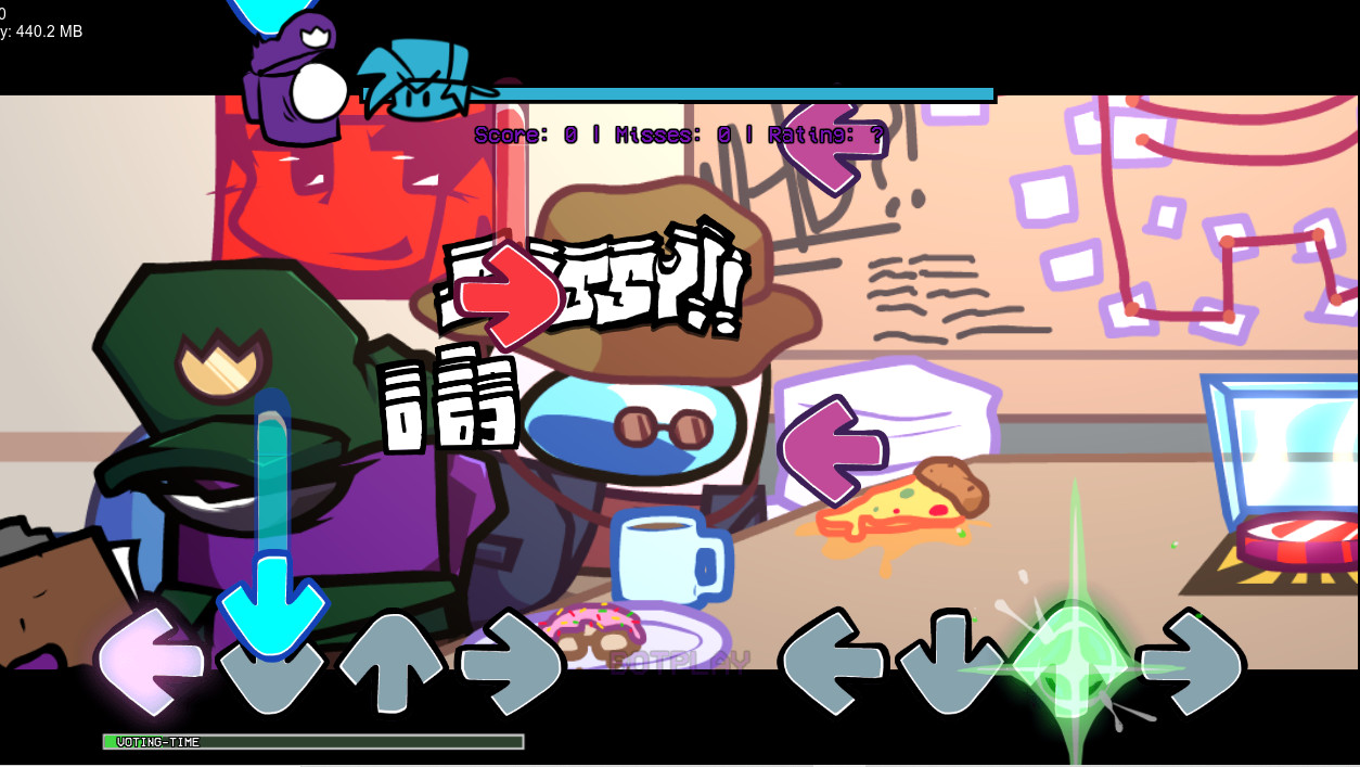 Voting time Psych Engine LUA Port Mod for Friday Night Funkin' | FNF Mods