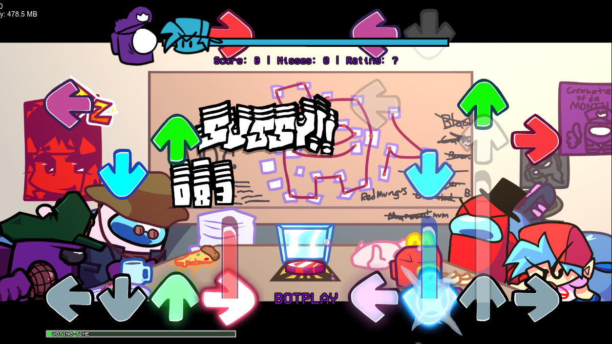 Voting time Psych Engine LUA Port Mod for Friday Night Funkin' | FNF Mods