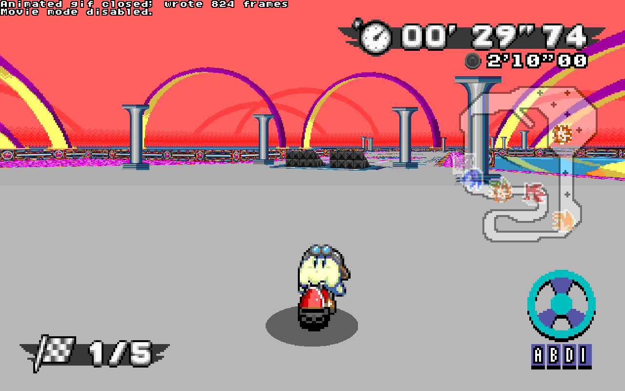 Wheelie Rider Kirby in srb2k Mod for Sonic Robo Blast 2 Kart | SRB2K Mods