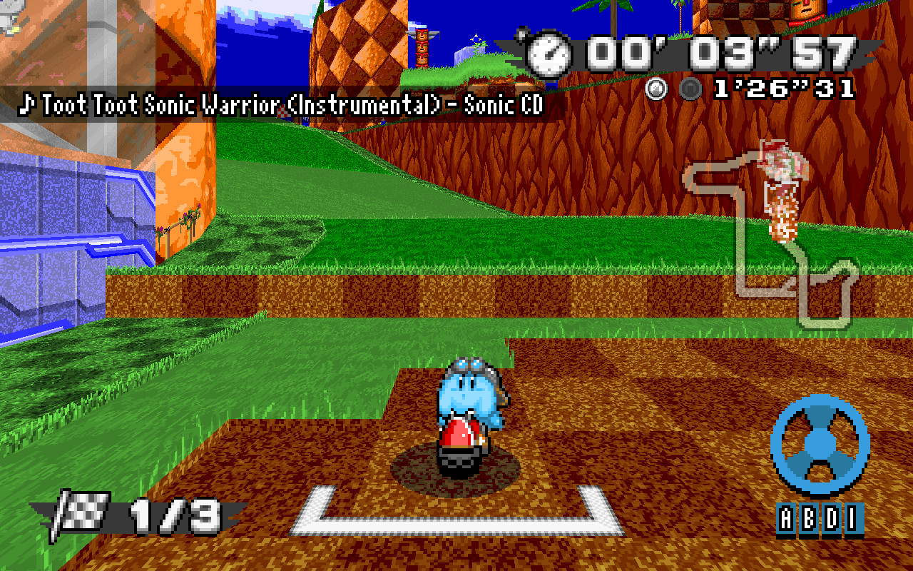 Wheelie Rider Kirby in srb2k Mod for Sonic Robo Blast 2 Kart | SRB2K Mods