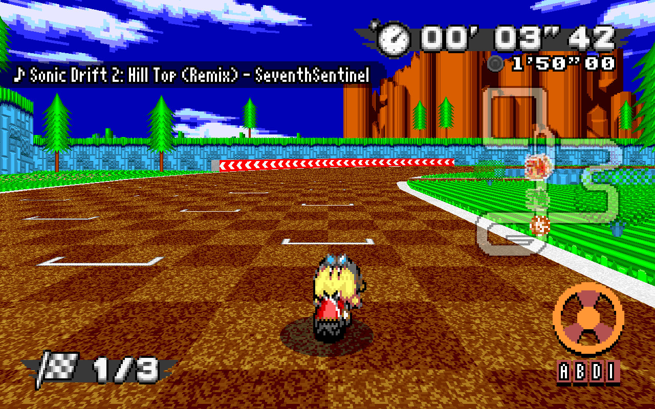 Wheelie Rider Kirby in srb2k Mod for Sonic Robo Blast 2 Kart | SRB2K Mods