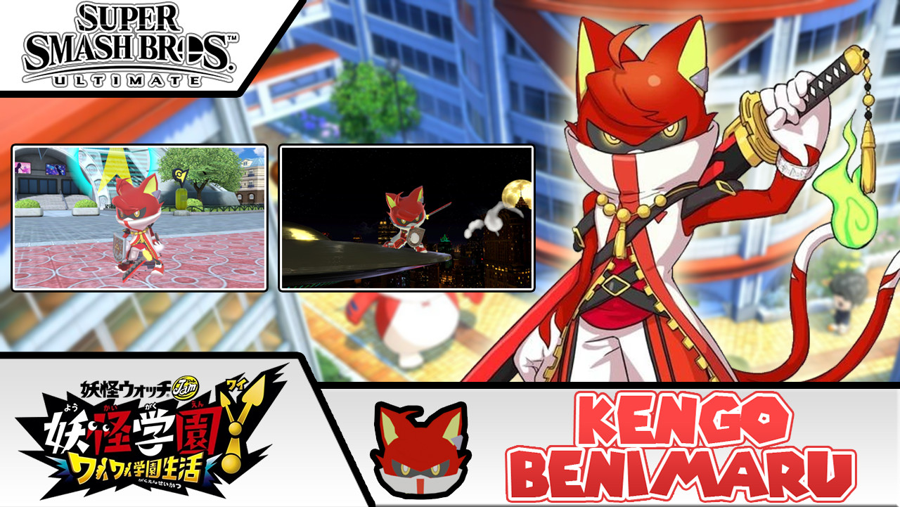 Kengo Benimaru (Yo-Kai Watch / Yo-Kai Academy) Mod for Super Smash Bros ...