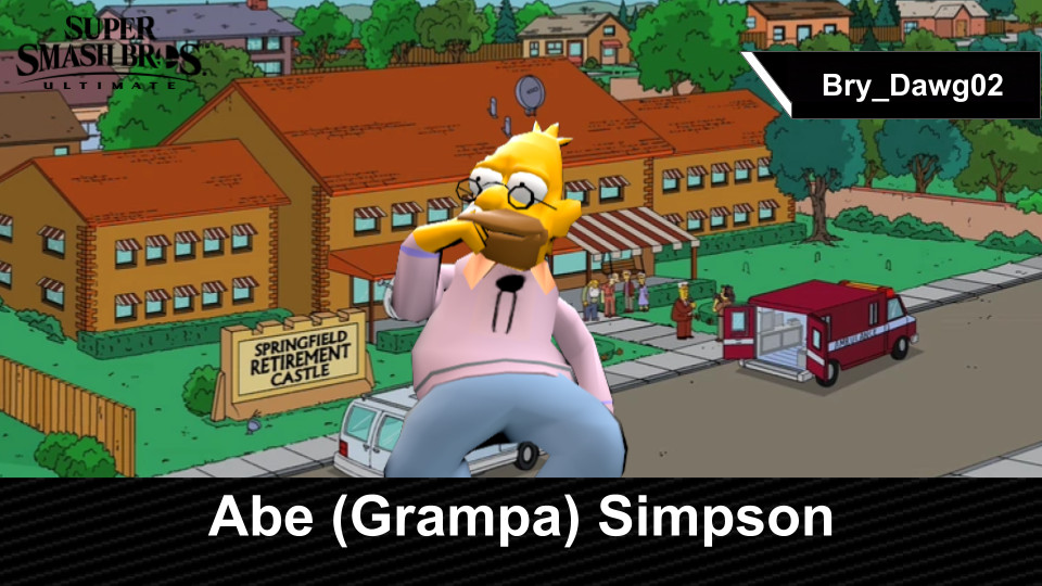 Abe Simpson Mod for Super Smash Bros. Ultimate | SSBU Mods