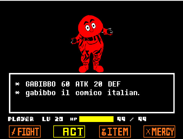 unitale: gabibbo fight Mod for Create Your Frisk (Unitale) | CYFUnitale ...